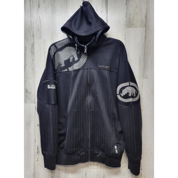 Ecko Unlimited | Shirts | Ecko Unltd Sweatshirt Men M Black Full Zip ...